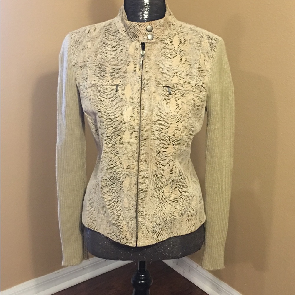 Genuine Leather Jacket Animal Print - Gem